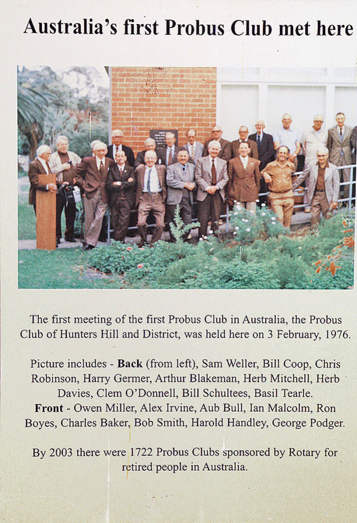 Probus Club of Hunters Hill - Fostering Friendship, Fellowship and Fun.